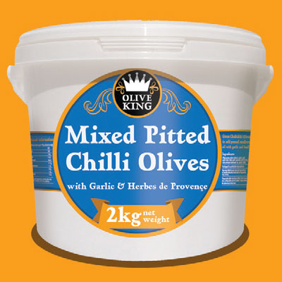Mixed Pitted Chilli Olives – Olive King