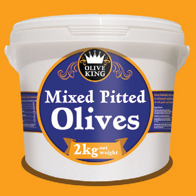 Mixed Pitted Olives – Olive King